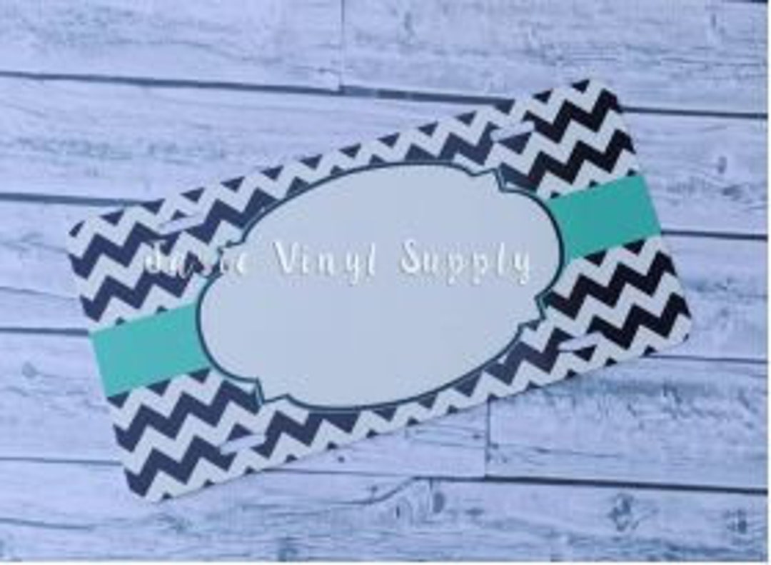 License Plate-grey Chevron/mint - Etsy