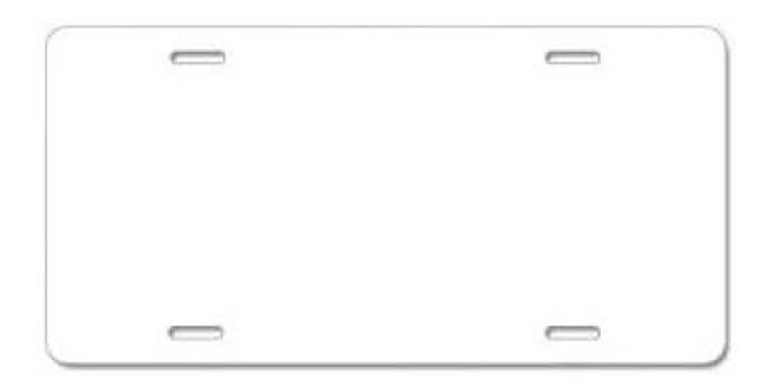 White Licenses Plate - Etsy
