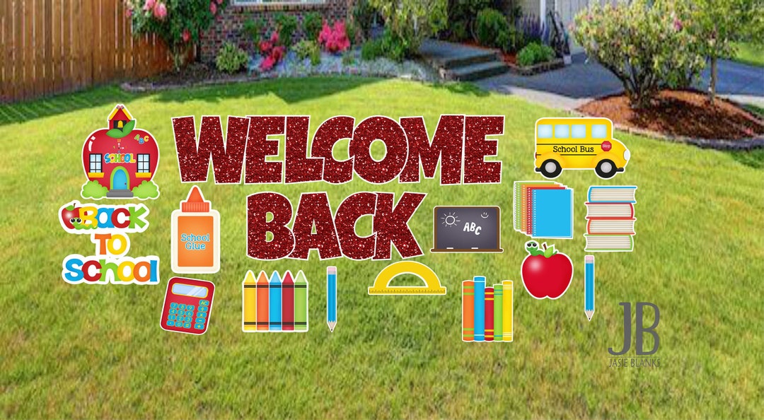 WELCOME BACK - YARD Sign - Etsy
