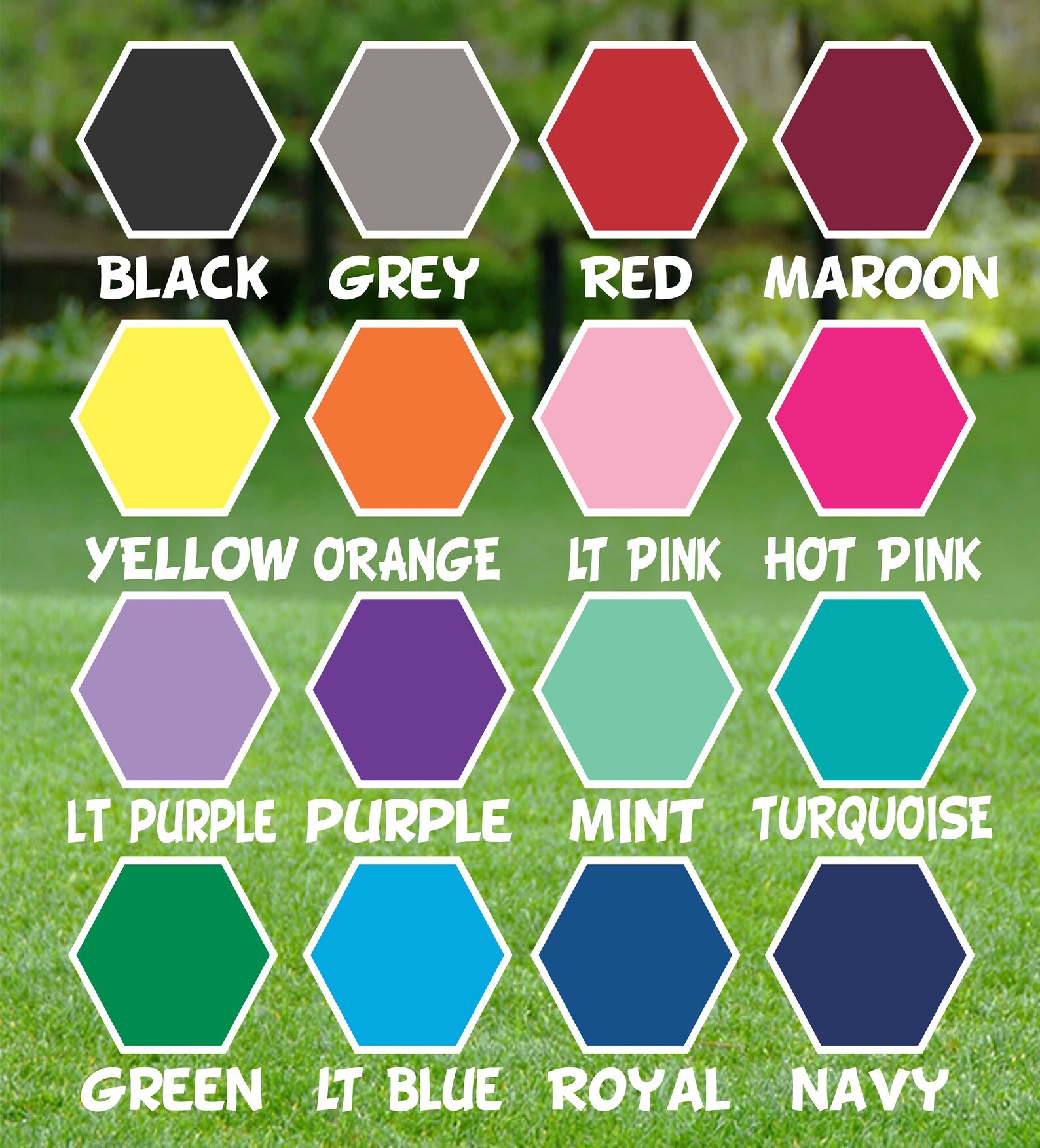 Single Yard Letters - Etsy