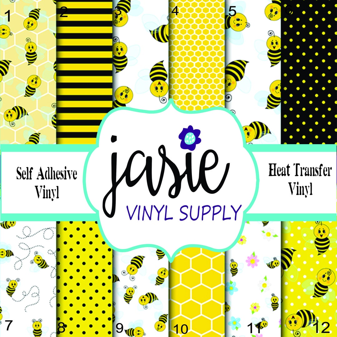 Bumble Bee Printed Vinyl - Etsy