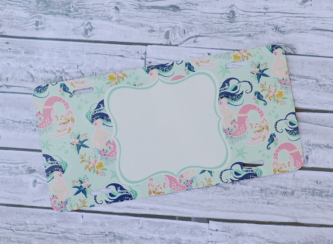 License Plate - Mermaid - Etsy