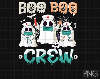 Ghost Nurses PNG, Nurse Halloween PNG, Halloween Nursing PNG, Boo Boo ...