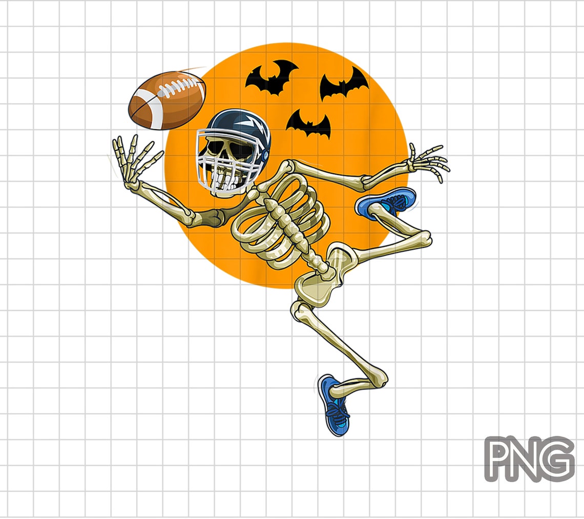 This Football Skeleton Halloween Png, American Football Skeleton Png ...