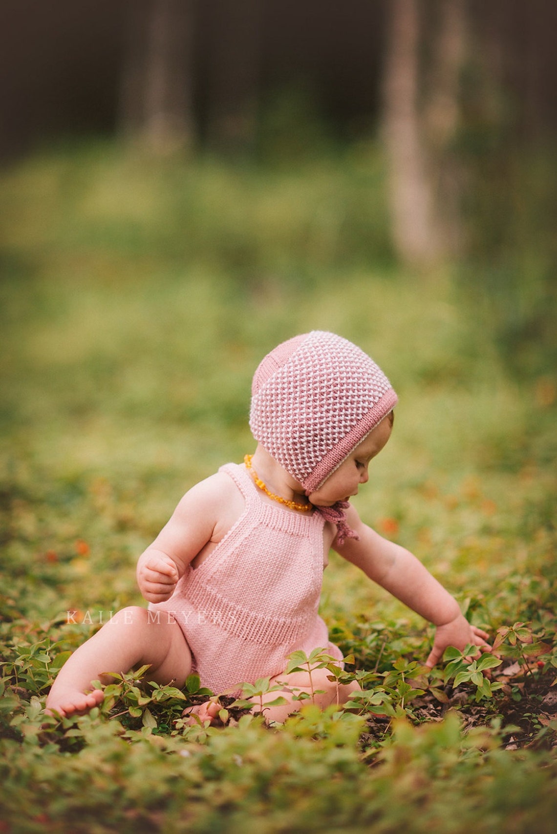 Hand Knitted Baby Bonnet/ Unisex Bonnet/ Cashmerino | Etsy