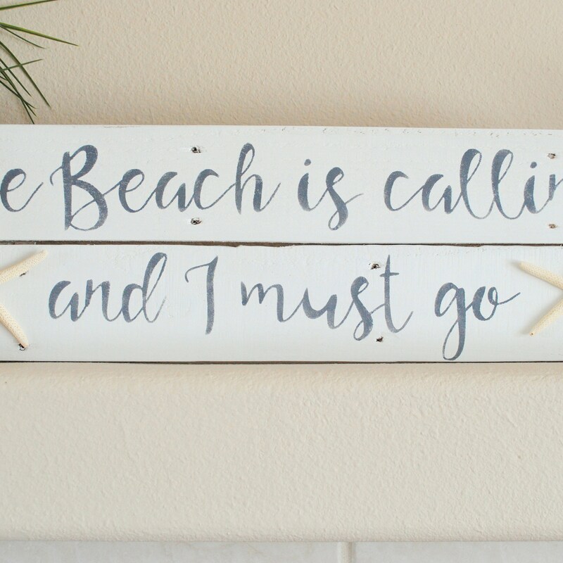 Rustic Beach Sign - Etsy