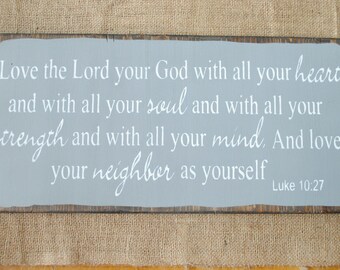 Greatest Commandment Etsy