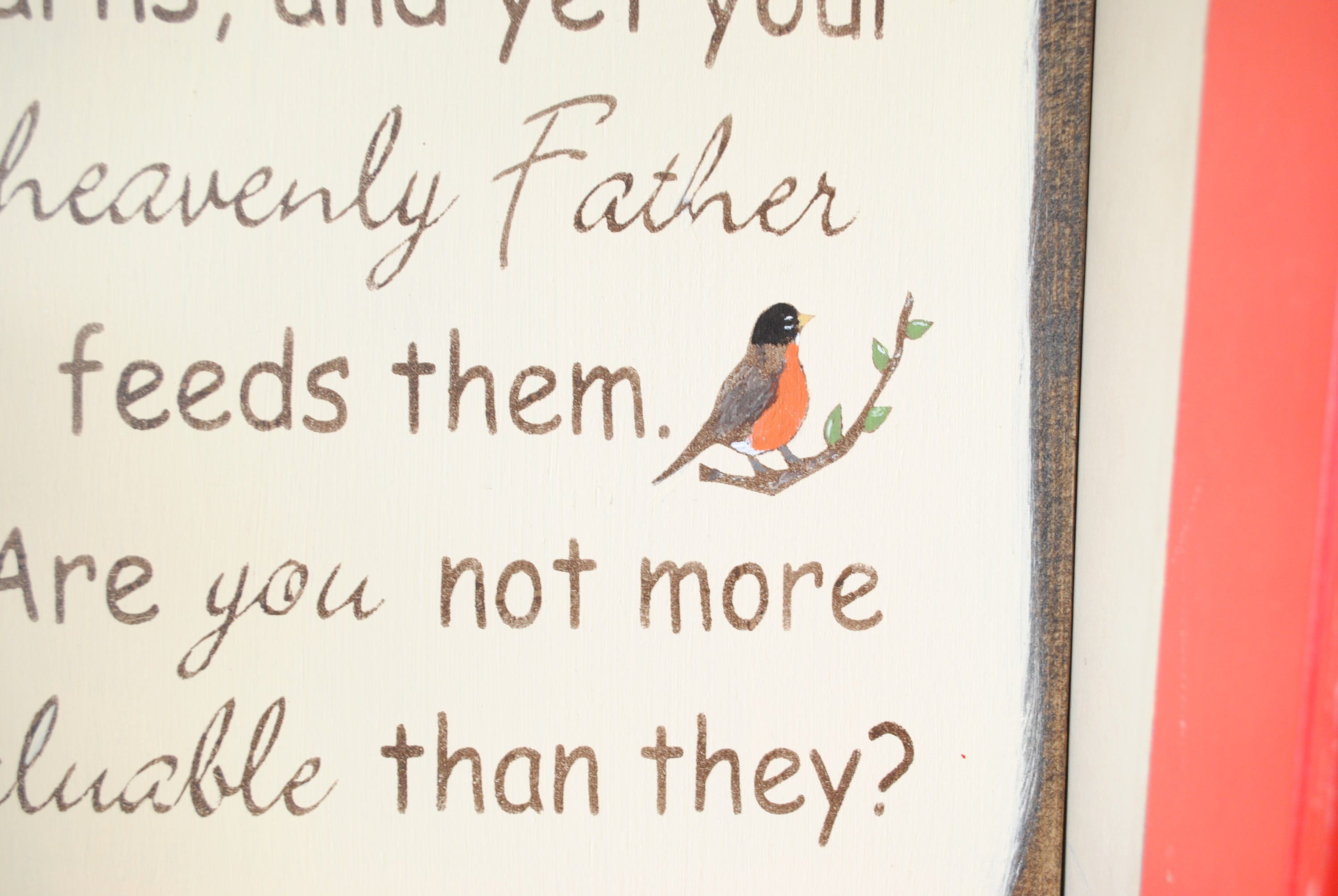 Birds of the Air Scripture Sign / Matthew 6 26 Sign / Birds of the Air ...