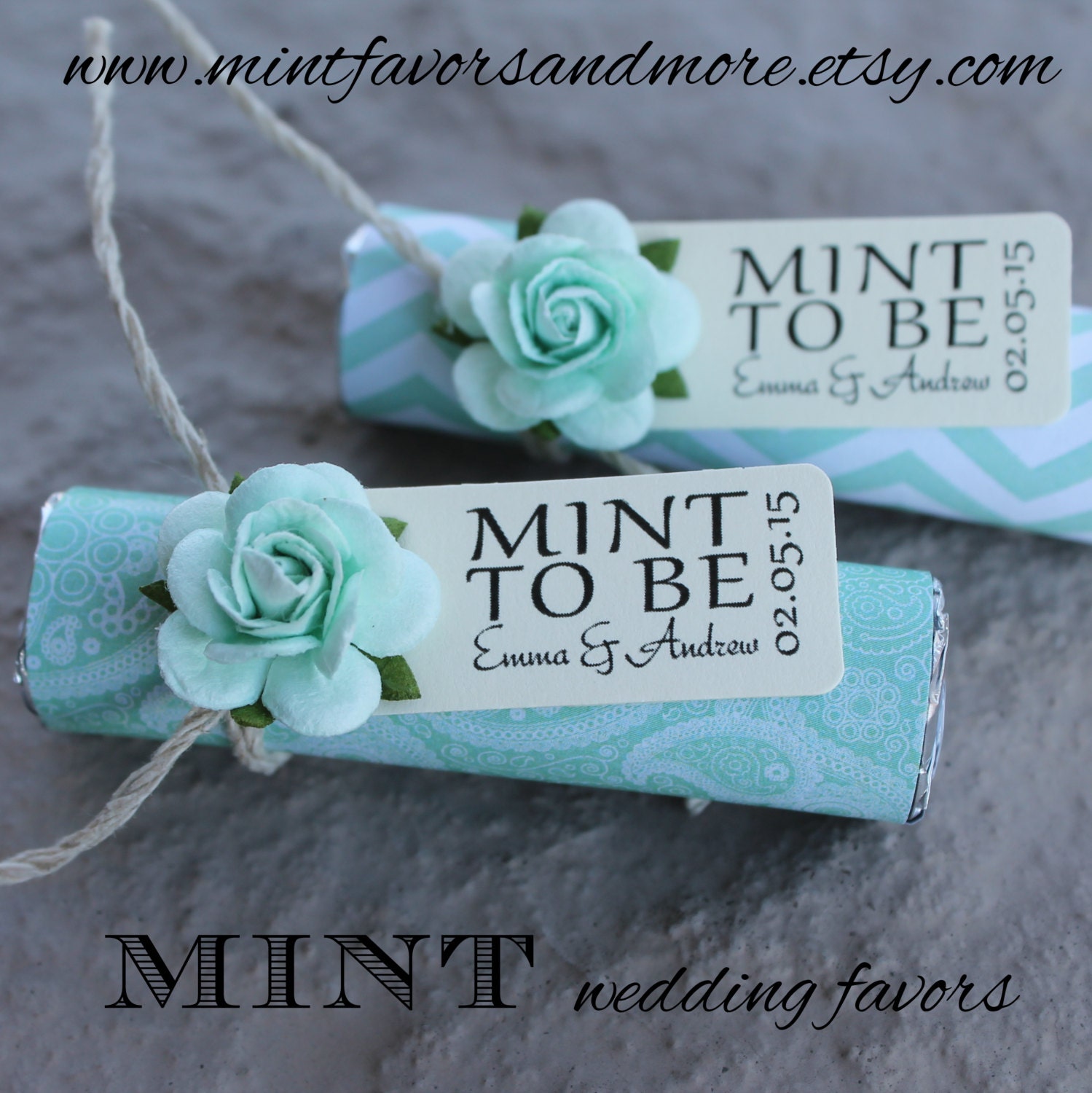 Mint wedding favors Set of 110 mint rolls Mint to | Etsy