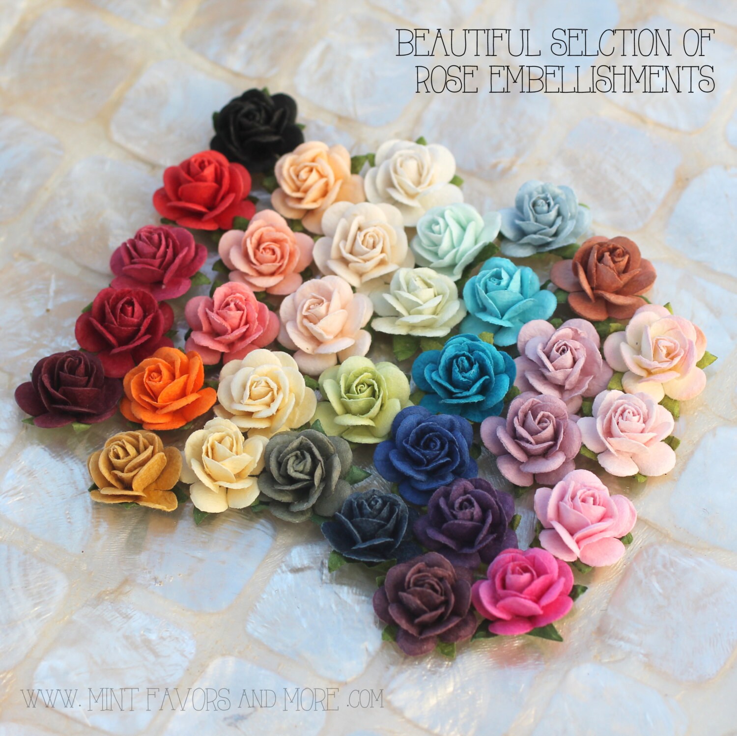 Gold Wedding Favors With White Roses Set of 24 Mint Rolls | Etsy