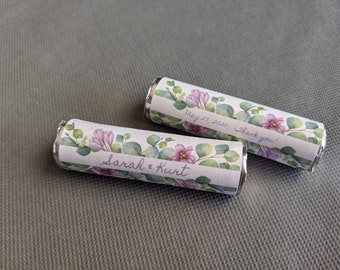 Personalized Favors Wrapped Mint Rolls With Personalized | Etsy