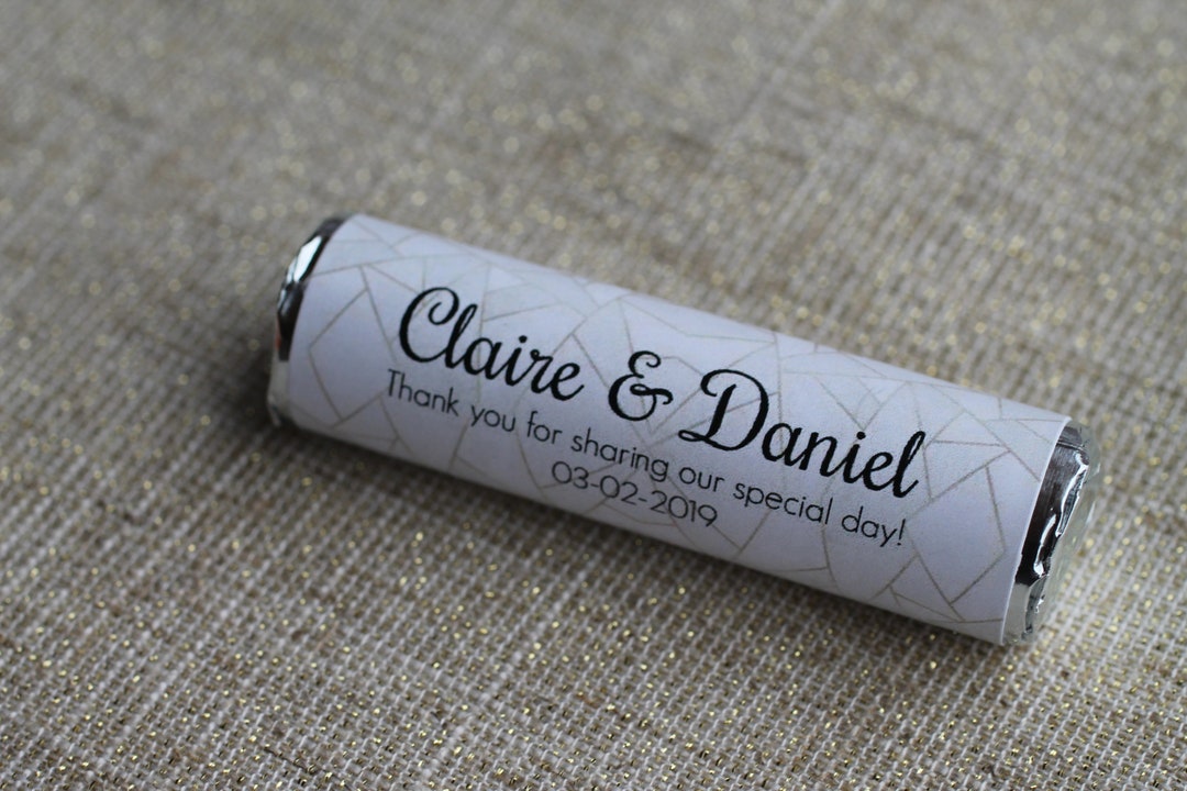 Personalized Wedding Favor Mint Wrappers (without Mints) - Etsy