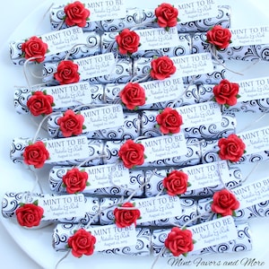 Set of 35 Favors, Decorated Mints With Personalized Tag - Etsy