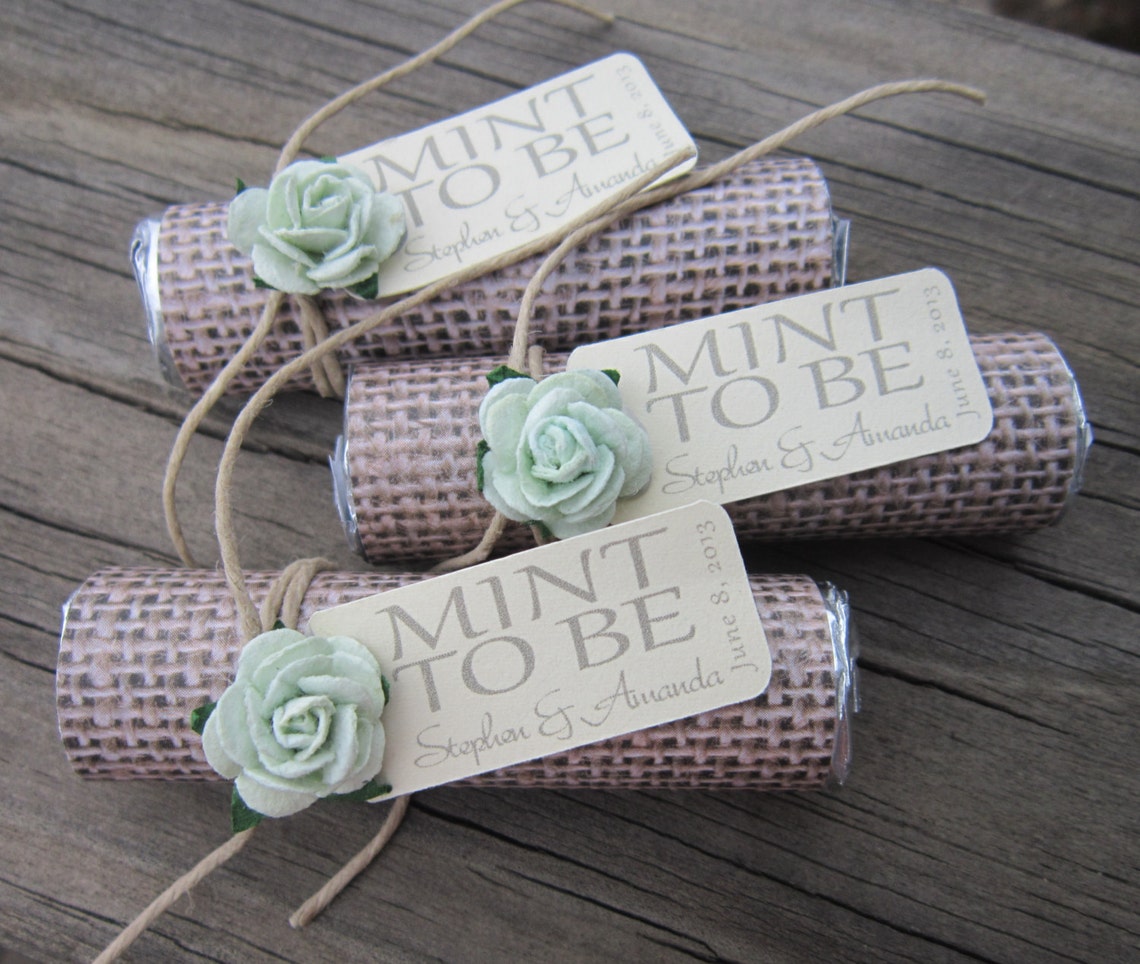 Mint wedding Favors Set of 24 mint rolls Mint to | Etsy