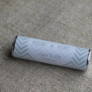 Mint Favors for Wedding or Bridal Showers, Mint Wrappers Personalized ...