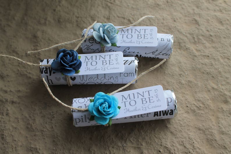 Mint Wedding Favors Set of 80 Mint Rolls mint to - Etsy
