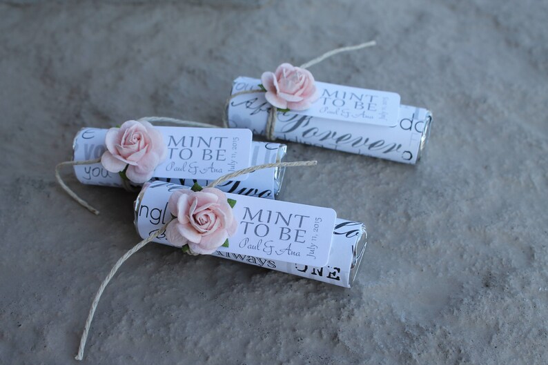 Mint Wedding Favors Set of 80 Mint Rolls mint to - Etsy