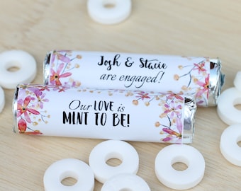 Personalized Favors Wrapped Mint Rolls With Personalized | Etsy