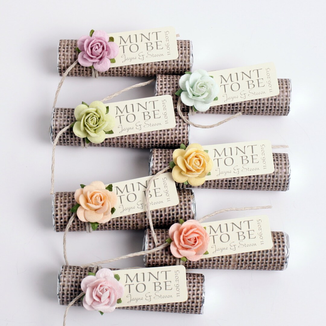 Mint Wedding Favors - Set of 180 Mint Rolls - "mint to Be" Favors With ...