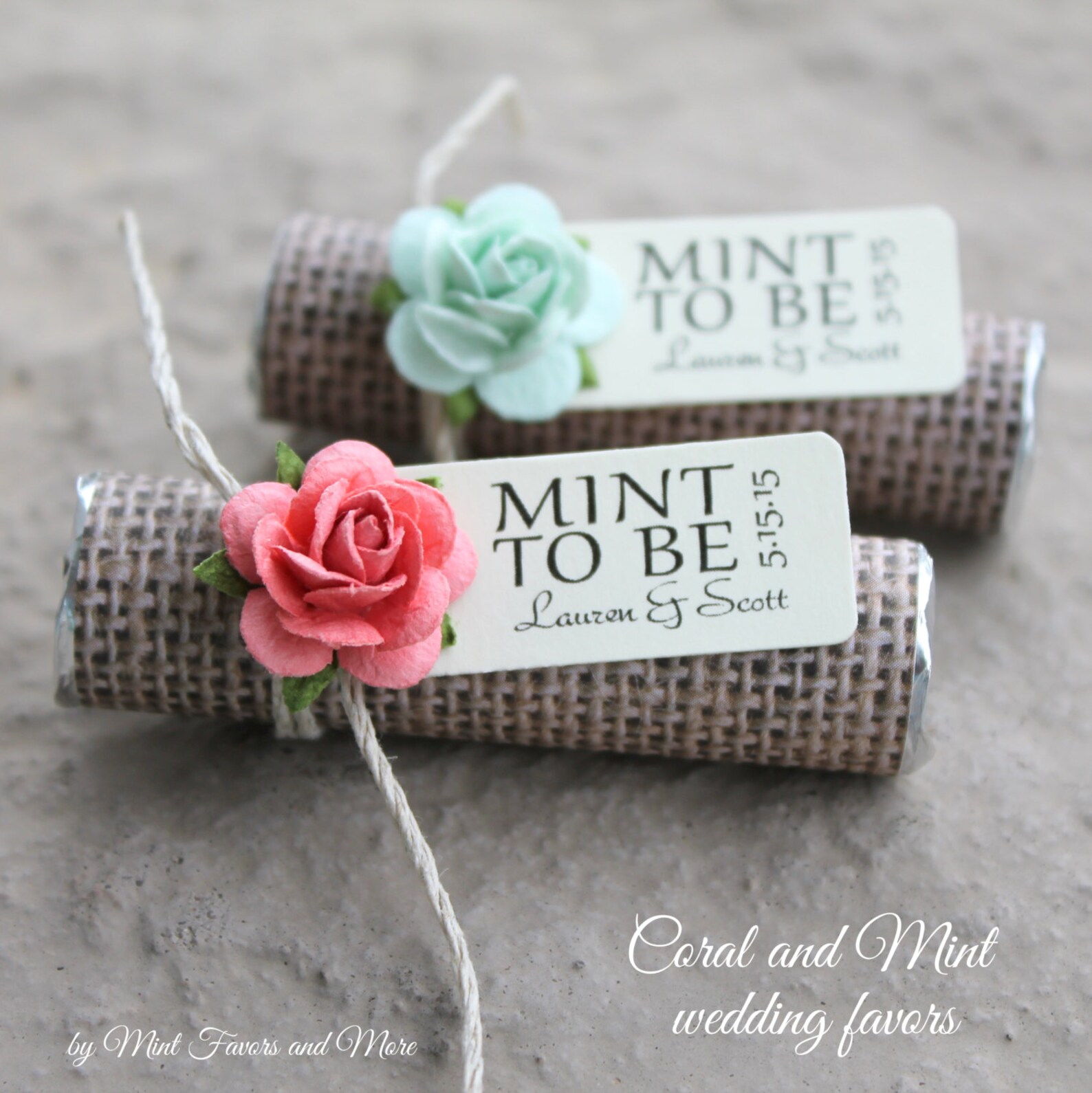 Mint Wedding Favors Set of 50 Mint Rolls mint to - Etsy Australia