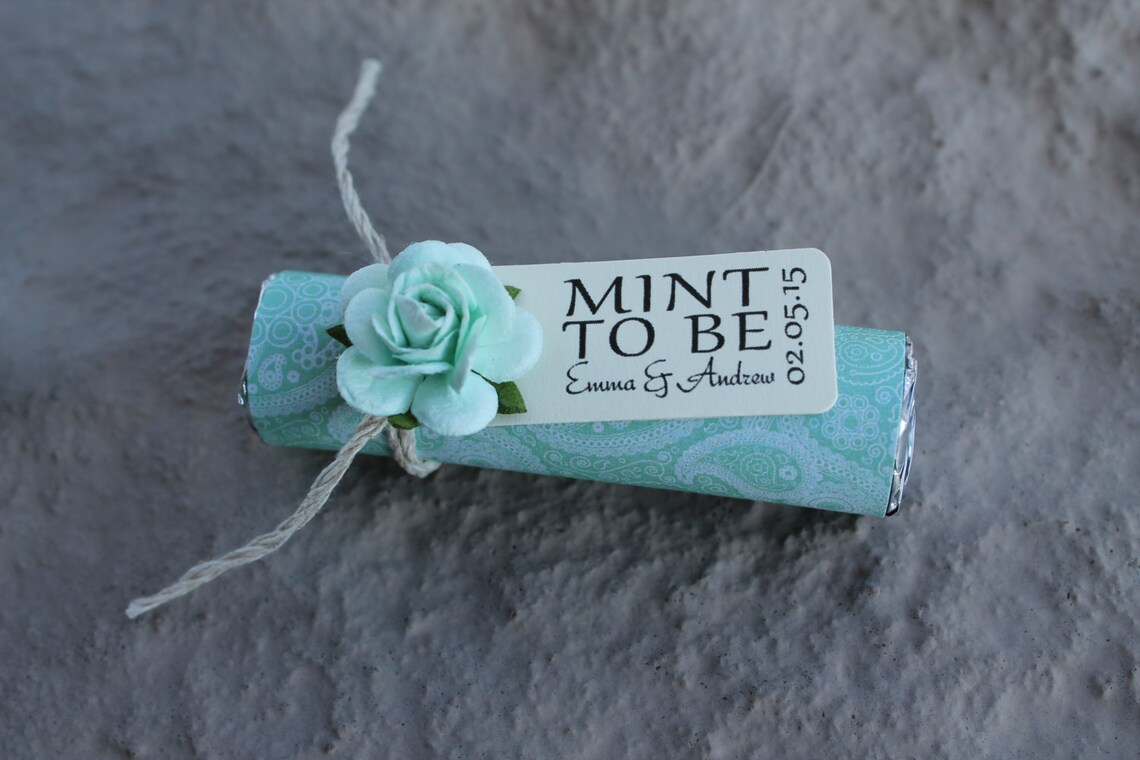 Mint Wedding Favors Set of 30 Mint Rolls mint to - Etsy