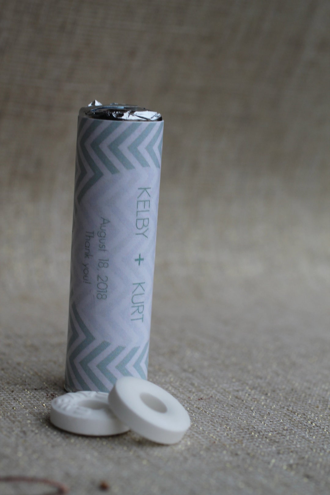Mint Favors for Wedding or Bridal Showers, Mint Wrappers Personalized ...
