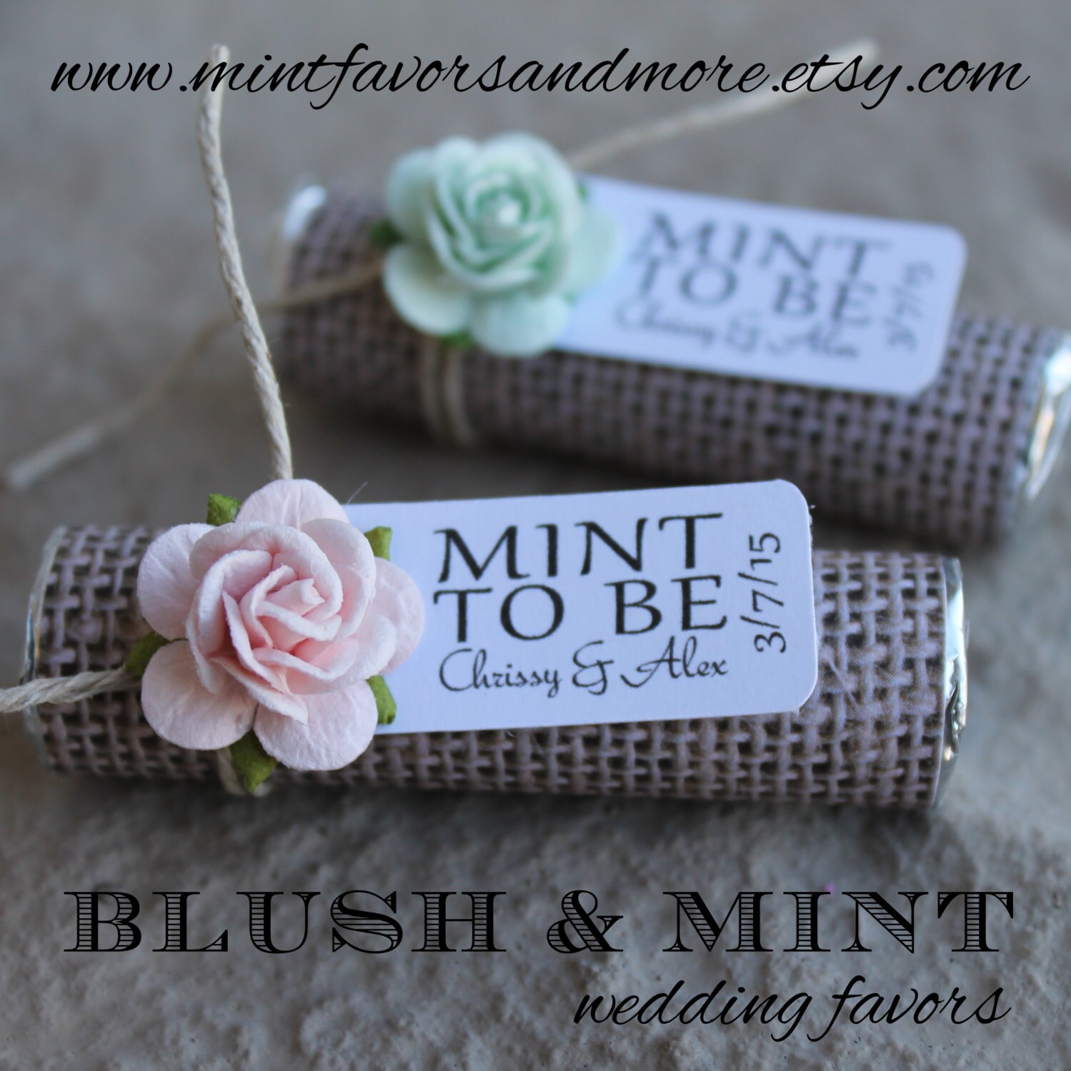 Mint wedding Favors Set of 50 mint rolls Mint to | Etsy