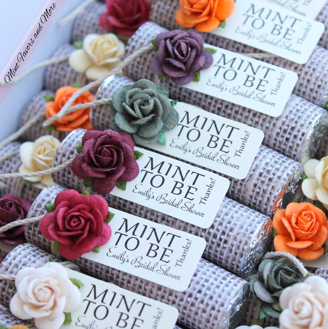 Fall Wedding, Mint to Be Favors With Personalized Tag, Wedding Mints ...