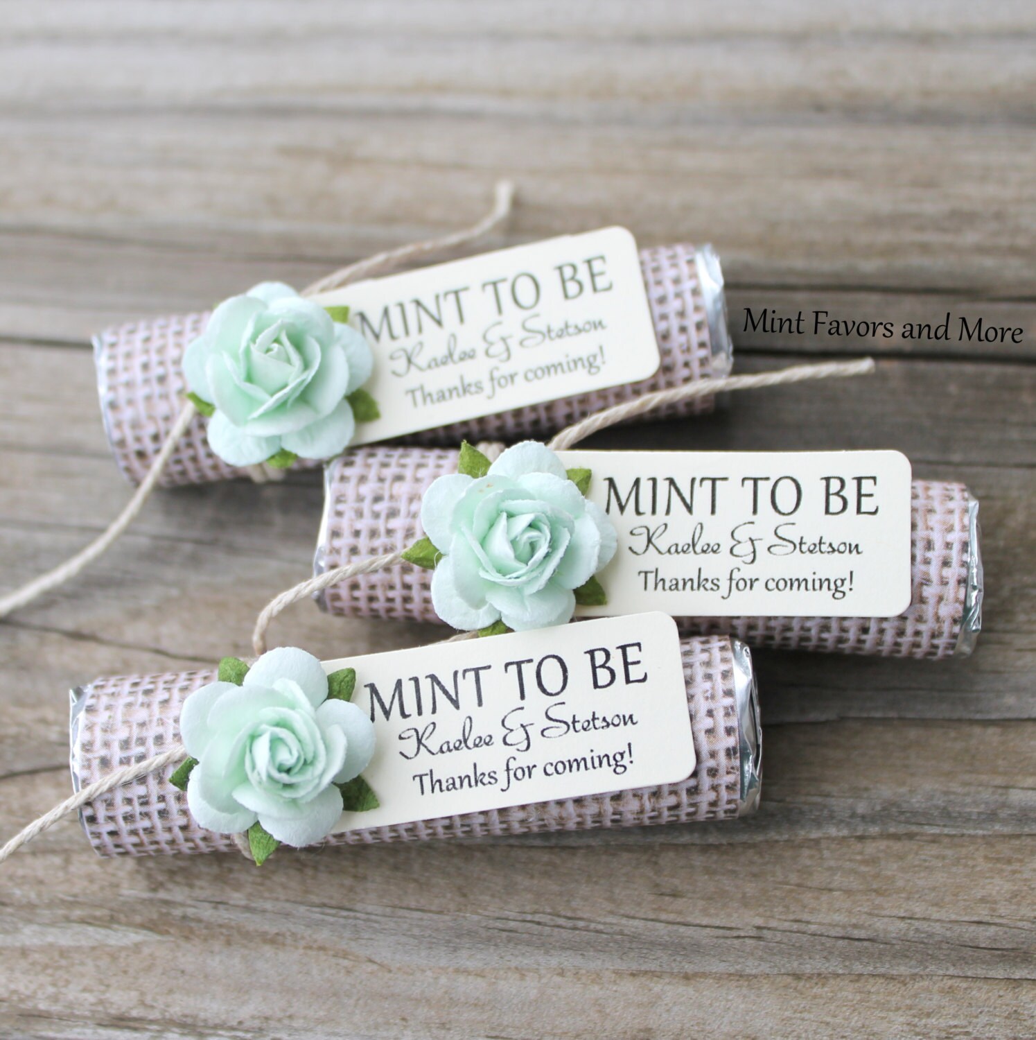 Mint wedding Favors Set of 24 mint rolls Mint to | Etsy