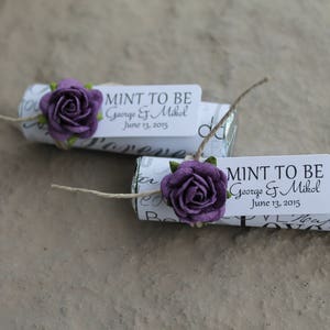 Mint Wedding Favors Set of 80 Mint Rolls mint to Be Favors With ...