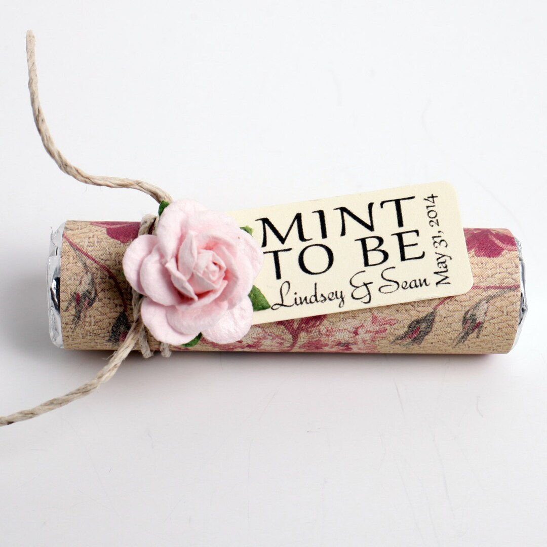 Mint Wedding Favors Set of 45 Mint Rolls mint to Be Favors With ...