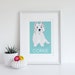 Westie Dog Art Print Custom Dog Art - Etsy