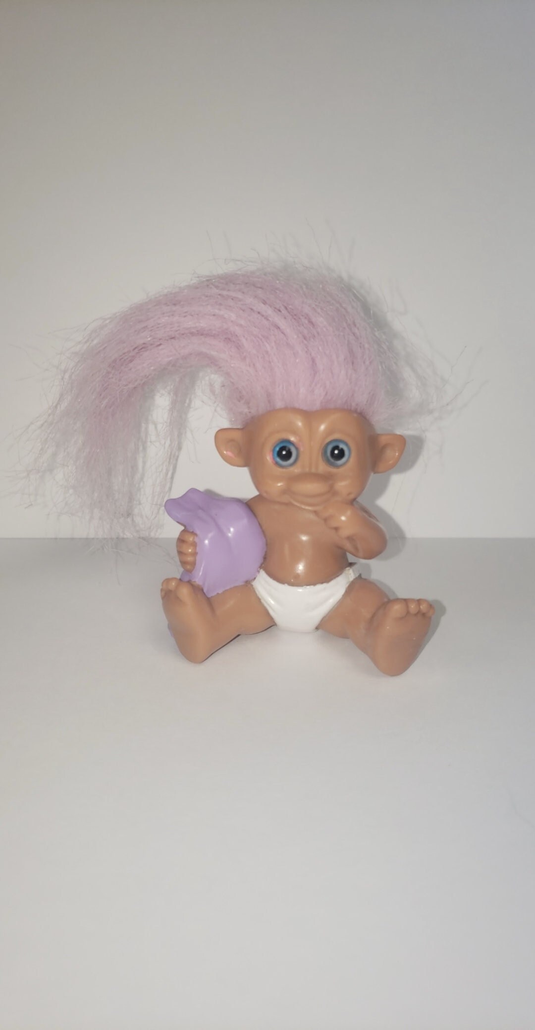 TNT Baby Troll Figure, 2", Vintage TNT Troll, Baby Troll Figurine, 1992 ...