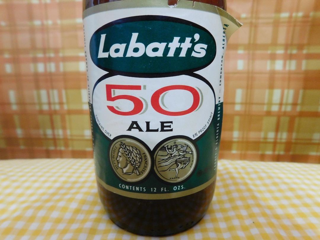 Vintage Labatt's Beer Stubby Empty Beer Bottle 70s -edmonton, AB Canada ...