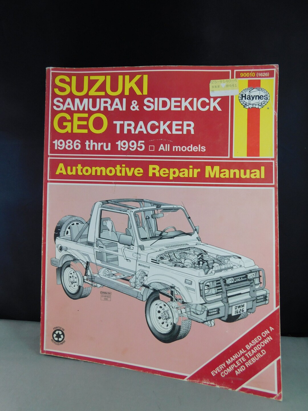 Suzuki Samurai Sidekick Geo Tracker 1986 - 1995 Haynes Shop Repair ...