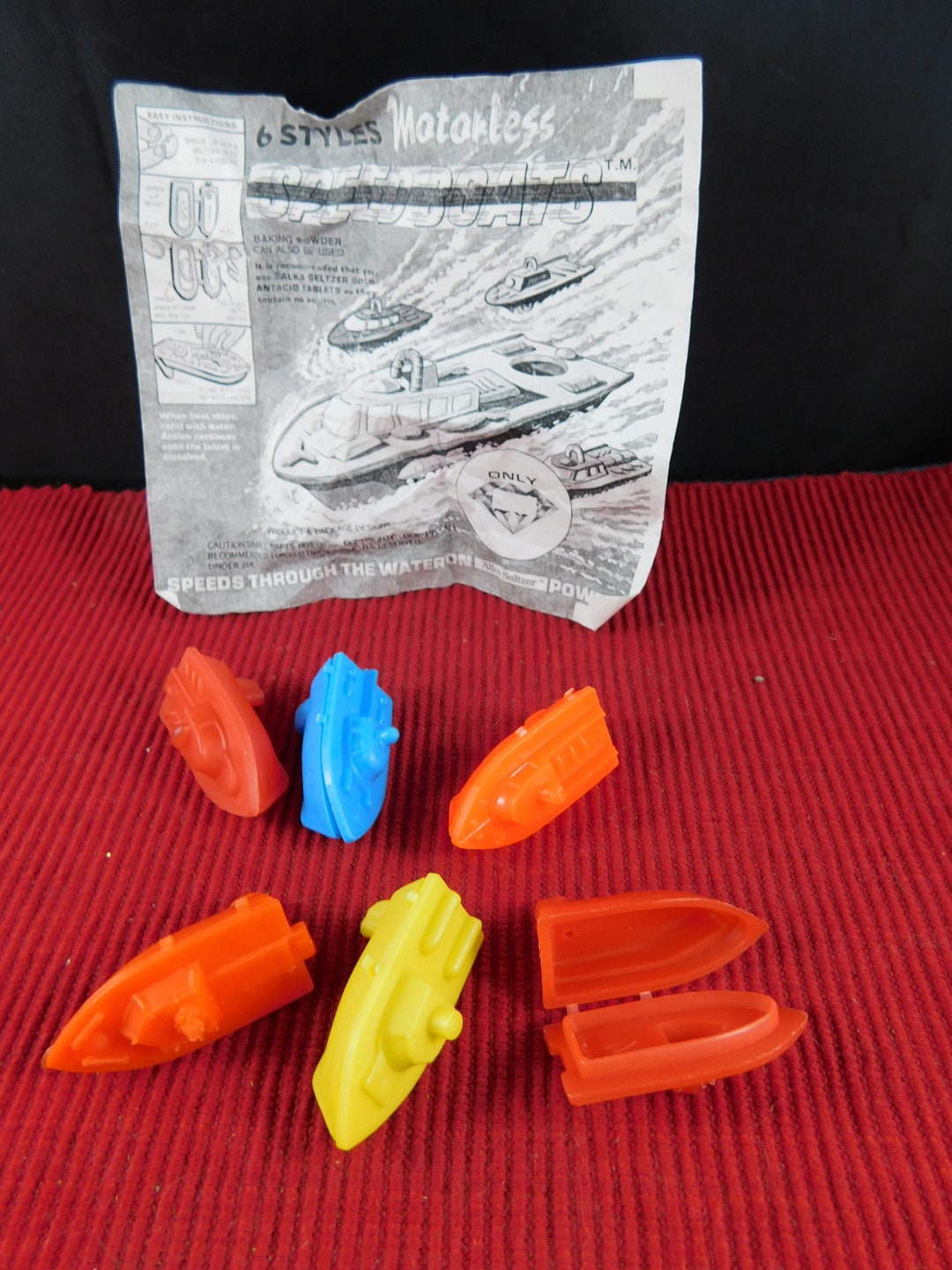 6 Alka Seltzer Speed Boats Vending Machine Toy Prizes - Etsy