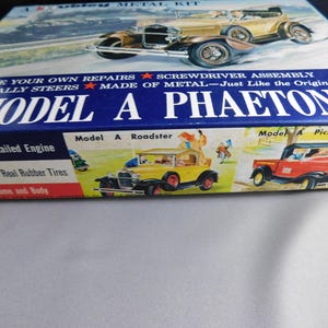 Vintage Hubley Model A Phaeton Metal Model Kit 4856-300 Unbuilt Sealed ...