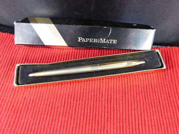 Vintage PAPER MATE Brushed Goldtone Double Heart Ballpoint Pen - Etsy
