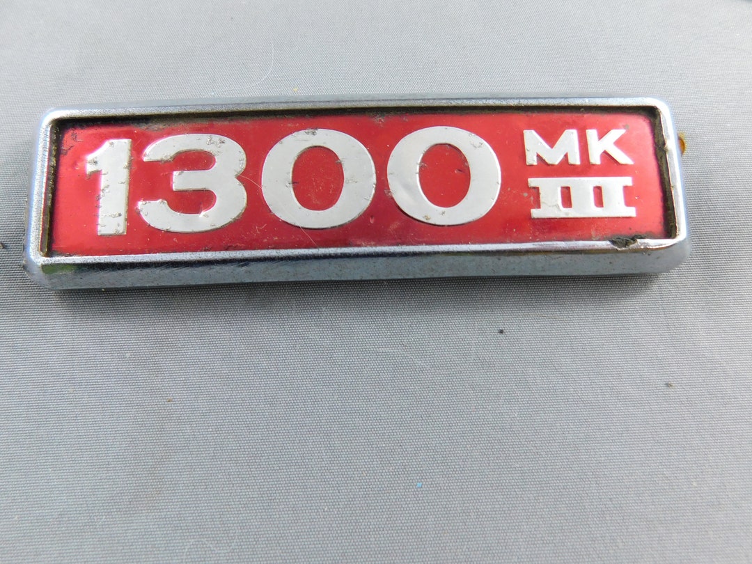 Austin 1300 MK3 Rear Emblem Letters Red Silver Metal - Etsy