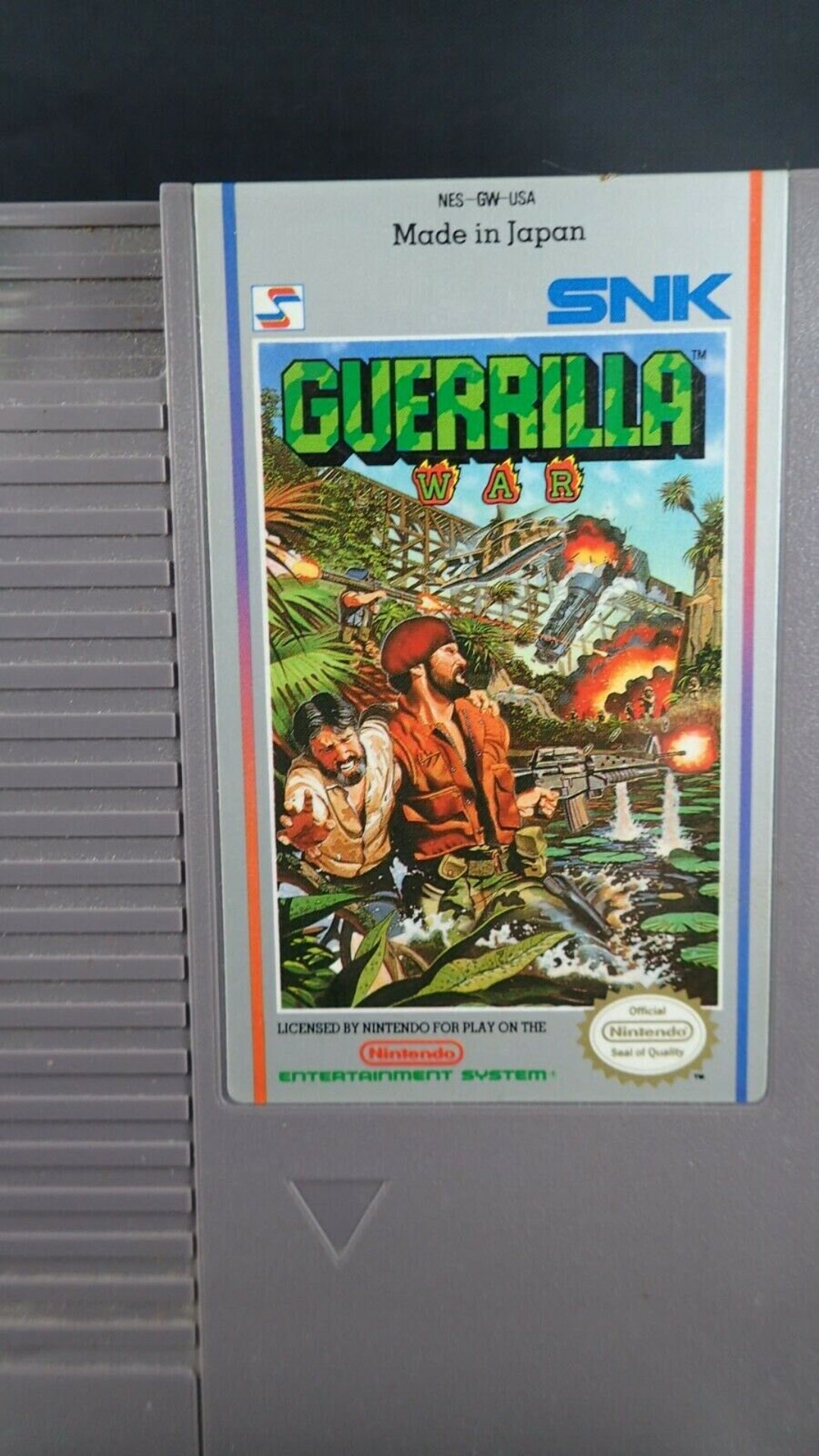 Guerrilla War Nintendo NES 1985 Japan RARE 3 Screw Back Grey Cart ...