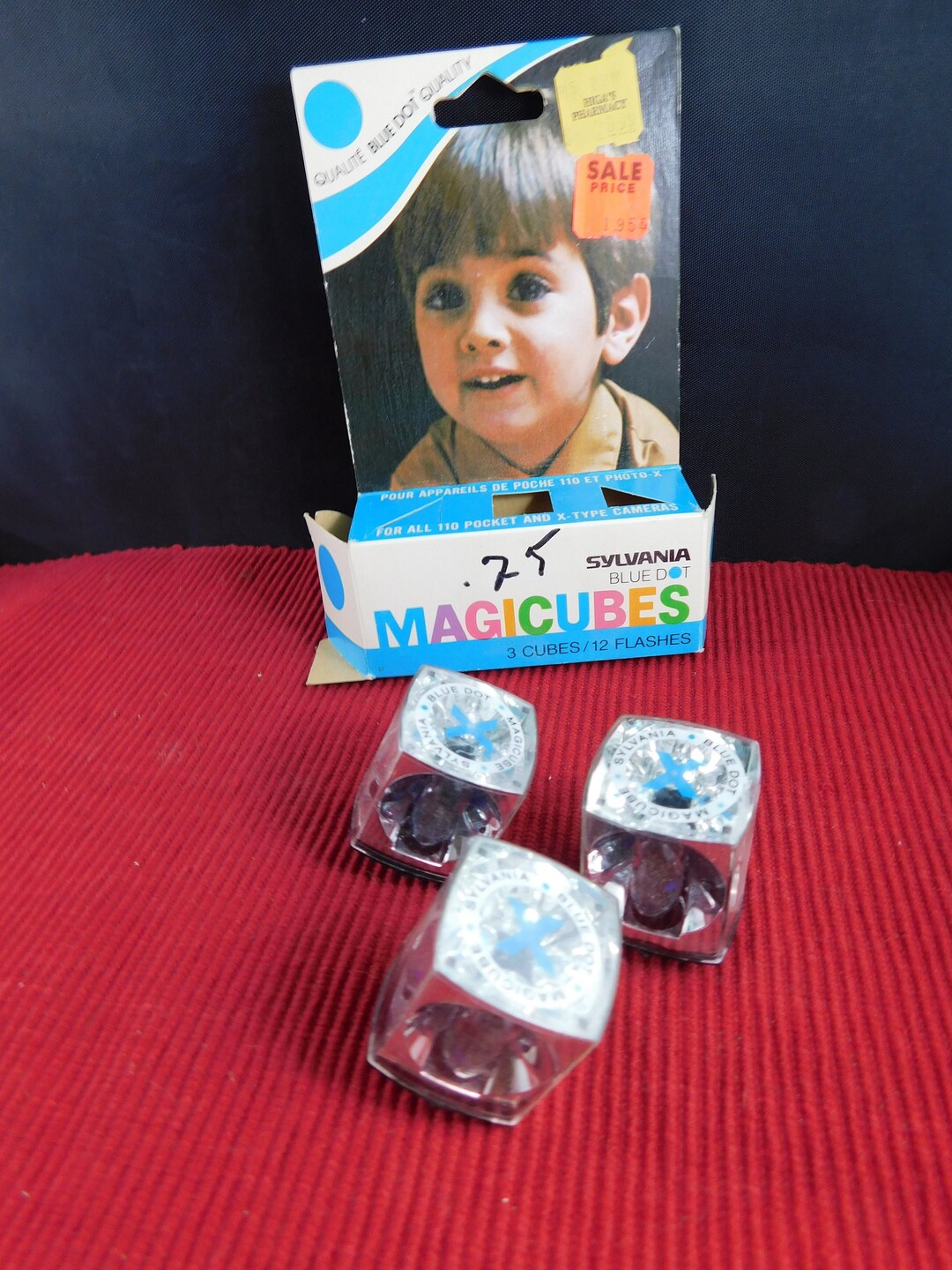 Vintage Sylvania Blue Dot Magic Cubes W/3 Cubes NOS - Perfect for ...
