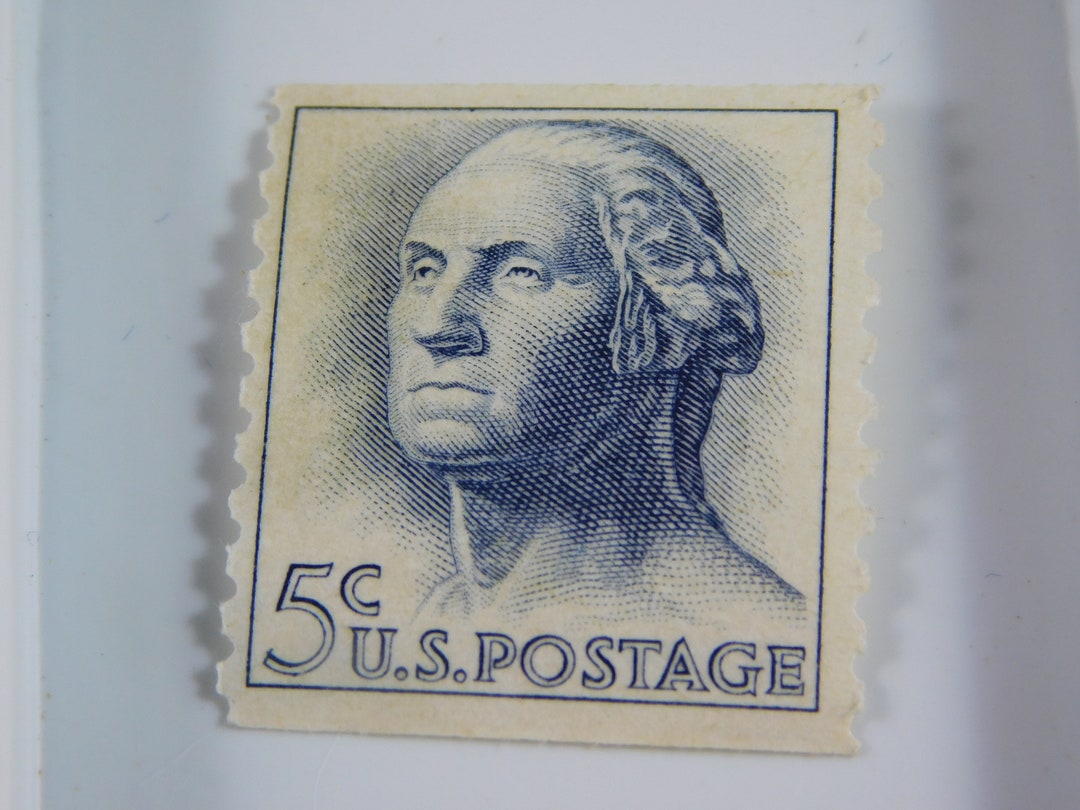 George Washington 5 Cent Stamp - Etsy