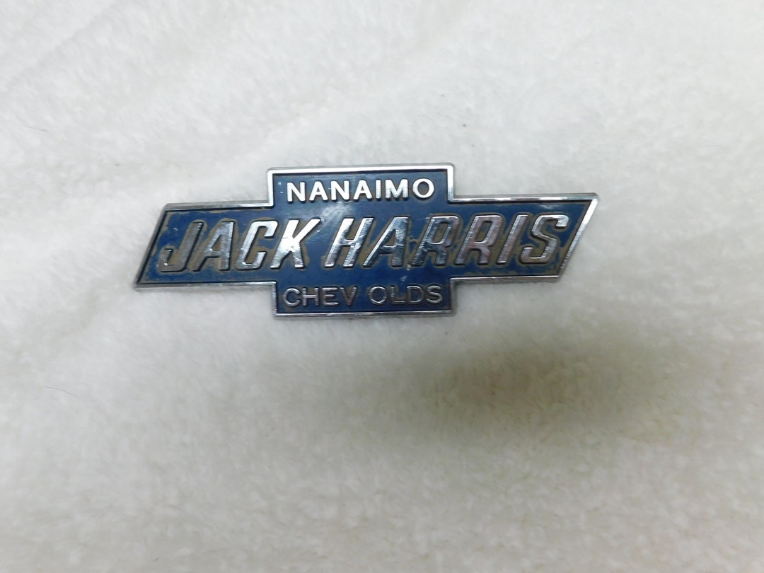 Vintage Jack Harris Chev Olds Nanaimo, BC Plastic Dealer Badge Emblem ...