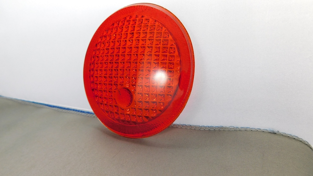 Vintage 1930's Red Glass Tail Light Stop Lens Car Truck - Etsy