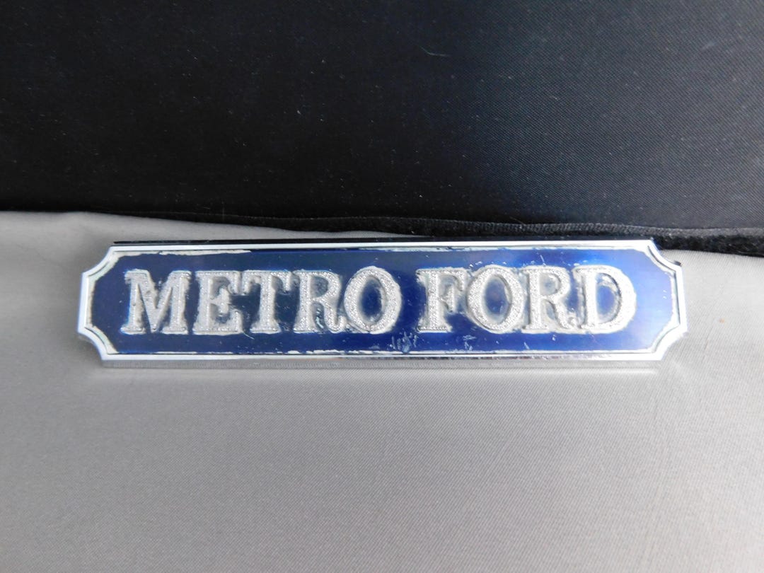Vintage Dealership Emblem Metro Ford Calgary AB Canada - Metal Emblem ...