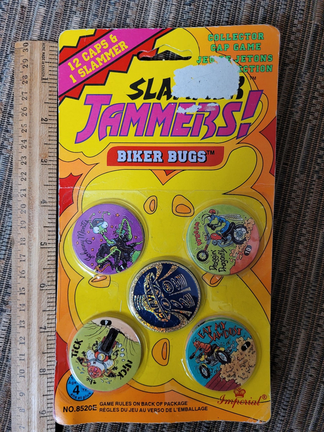 Lot of Two Slammer Jammers NOS "slam Bams" and "biker Bugs" in Bubble ...