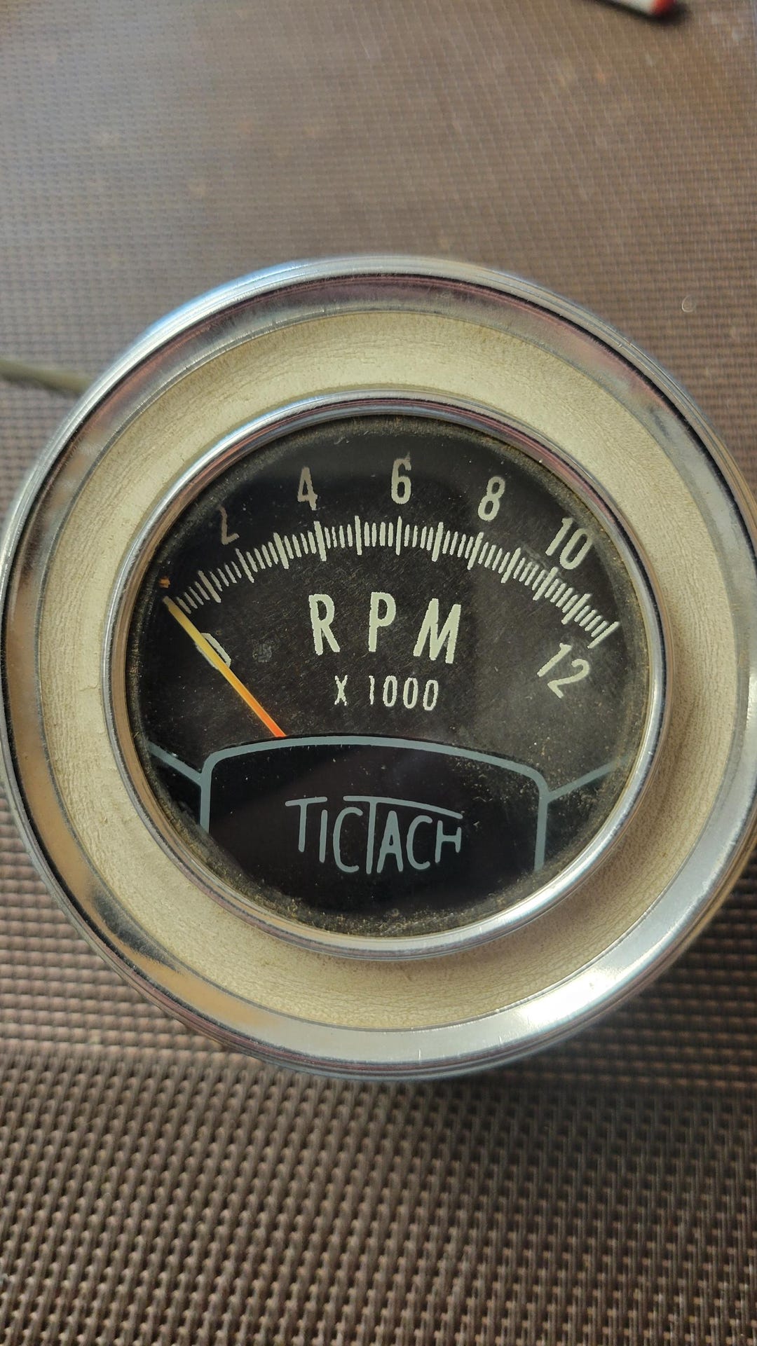 Vintage Westach Tictach 4 Cylinder Tachometer Gauge Chrome Case - Etsy
