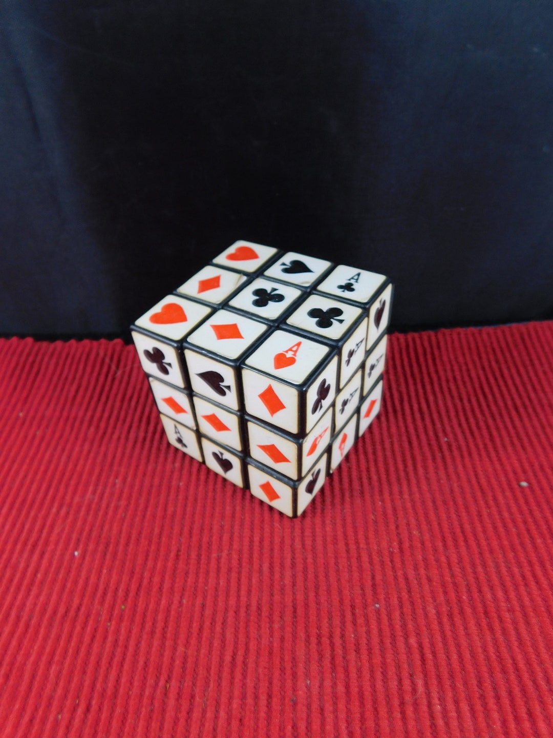 Vintage Rubiks Cube Poker Cards Black Jack Brain Teaser - Etsy