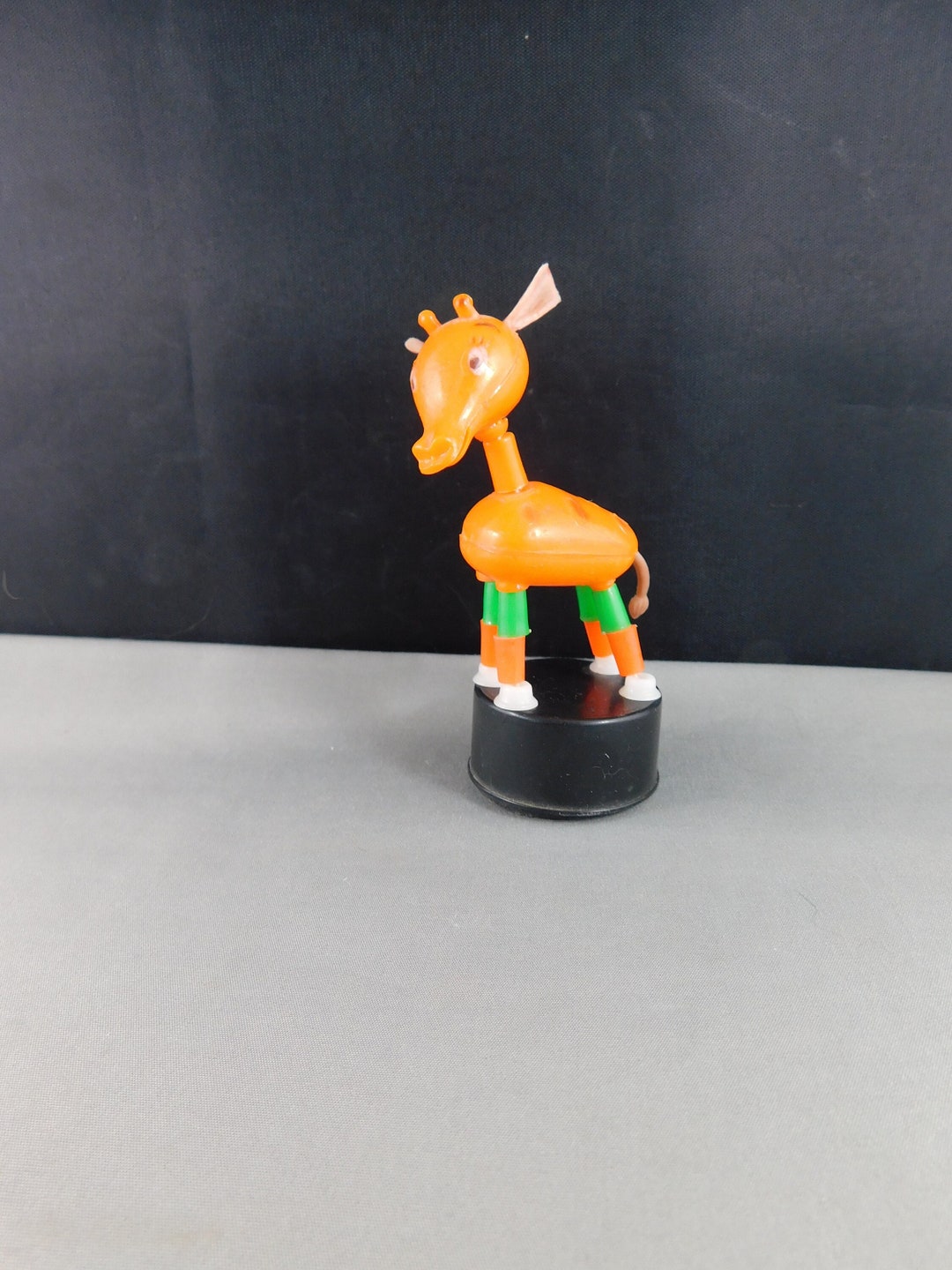 Vintage Push Button Toy, "collapsable Puppet Giraffe", Push Toy Rare ...