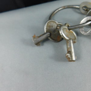 Antique Open Barrel Rare Skeleton Keys Tab W/ Hollow Barrel, Skeleton ...